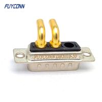 China 3W3 Solder Cup High Power D Sub Connector 3 Pin Right Angle Male DB 90 Degree for sale