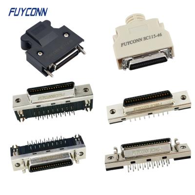China 36pin SCSI Servo Connector PCB Solder Cup IDC Crimp 1.27mm Pitch for sale