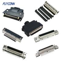 China SCSI MDR Connector 50pin 1.27mm Pitch PCB Solder Cup IDC Crimp Female Male for sale