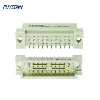 China Right Angle PCB DIN41612 Connector 3 Rows Male Euro Card 96 Pin 2.54mm for sale