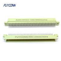 China DIN41612 64 Pin Male Press Fit Connector 2 Rows 2.54mm Pitch Solderless for sale