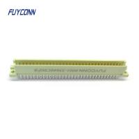 China DIN41612 64 Pin Male Press Fit Connector 2 Rows 2.54mm Pitch Solderless for sale