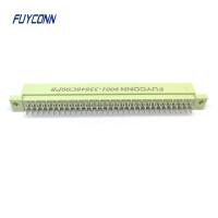 China DIN41612 64 Pin Male Press Fit Connector 2 Rows 2.54mm Pitch Solderless for sale