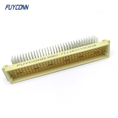 China DIN 41612 128Pin Male PCB Right Angle Connector 4 Rows 2.54mm Pitch for sale