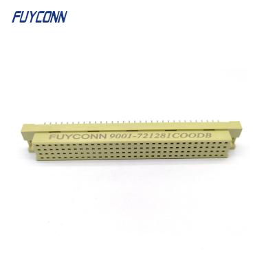 China DIN41612 128Pin Female Connector PCB Vertical 4 Rows 4x32 9001 Series 2.54mm Pitch for sale