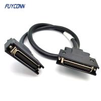 China 50P-50P SCSI Cable Assembly MD50 Male to Male 1.27mm Pitch Solder Cup Connector for sale