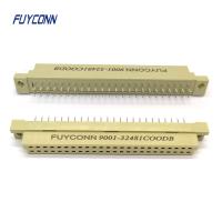 China DIN 41612 Connector 48 Pin Female PCB Vertical 2 Row 2.54mm Pitch 9001 for sale