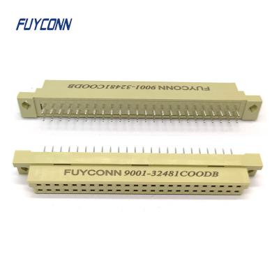 China DIN 41612 Connector 48 Pin Female PCB Vertical 2 Row 2.54mm Pitch 9001 for sale