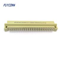 China DIN 41612 48 Pin Male Connector 2 Rows Right Angle PCB 2.54mm Pitch 9001 Series for sale