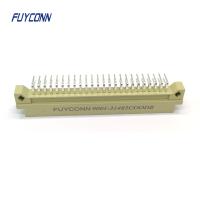 China DIN 41612 48 Pin Male Connector 2 Rows Right Angle PCB 2.54mm Pitch 9001 Series for sale
