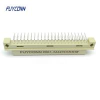 China DIN 41612 Connector 2 Rows 44 Pin PCB Right Angle Female Eurocard 2.54mm Pitch for sale