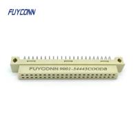 China DIN 41612 Connector 2 Rows 44 Pin PCB Right Angle Female Eurocard 2.54mm Pitch for sale