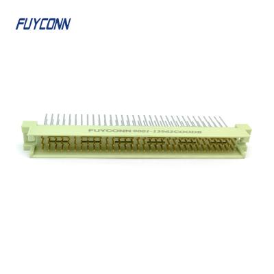 China DIN 41612 PCB Straight 96 Pin Male Connector 3 Rows 2.54mm Pitch 13mm Terminals for sale