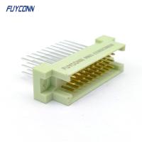 China Vertical PCB 30 Pin Male DIN 41612 Connector 13mm Eurocard 2.54mm Pitch for sale