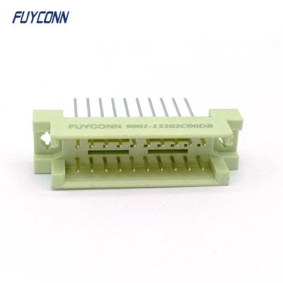 China Vertical PCB 20 Pin Male DIN 41612 Connector 2.54mm Pitch 2x10P 13mm for sale