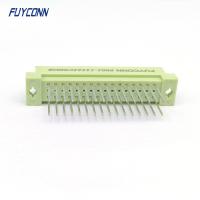 China DIN 41612 Male Connector 3 Rows 32 Pin Straight PCB 2.54mm Pitch 13mm Terminals for sale
