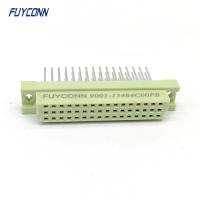 China 3 Row Female DIN 41612 Connector 48 Pin 13mm Press Pin PCB Straight for sale