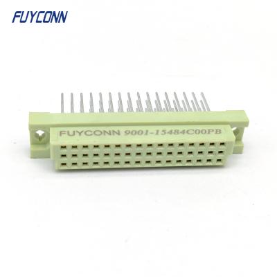 China 3 Row Female DIN 41612 Connector 48 Pin 13mm Press Pin PCB Straight for sale