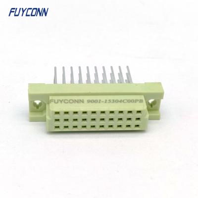 China DIN 41612 Female Connector 3 Rows 30 Pin Press Pin 13mm Solderless Eurocard for sale