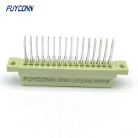 China DIN41612 32pin Female Connector 2 Rows Press Pin 13mm Terminal Length PCB Solderless for sale