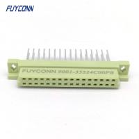 China DIN41612 32pin Female Connector 2 Rows Press Pin 13mm Terminal Length PCB Solderless for sale