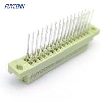 China DIN41612 32pin Female Connector 2 Rows Press Pin 13mm Terminal Length PCB Solderless for sale