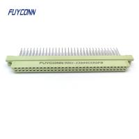 China DIN 41612 64 Pin Female PCB Connector 2x32 Press Pin 15mm Terminal Length for sale