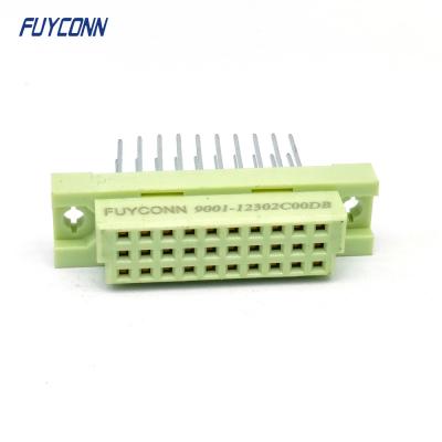 China DIN 41612 Female Connector 30 Pin 3 Row Straight PCB 13mm Terminal Eurocard for sale