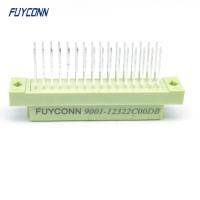 China DIN41612 32Pin 3 Row Female PCB Straight Connector 17mm Terminal for sale