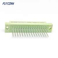 China DIN41612 32Pin 3 Row Female PCB Straight Connector 17mm Terminal for sale