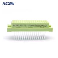 China DIN41612 32Pin 3 Row Female PCB Straight Connector 17mm Terminal for sale
