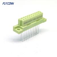 China DIN41612 Female Eurocard Connector 2 Rows 20 Pin 13mm Vertical Terminals PCB Straight for sale