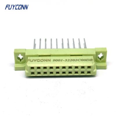 China DIN41612 Female Eurocard Connector 2 Rows 20 Pin 13mm Vertical Terminals PCB Straight for sale
