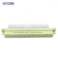 China DIN 41612 2 Row 50 Pin Female Eurocard Connector 13mm Vertical Terminals 2.54mm Pitch for sale
