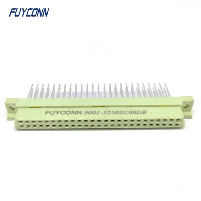 China DIN 41612 2 Row 50 Pin Female Eurocard Connector 13mm Vertical Terminals 2.54mm Pitch for sale