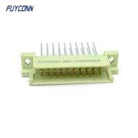 China DIN41612 Male Connector 2 Rows 20 Pin 13mm Terminal Eurocard PCB Straight for sale