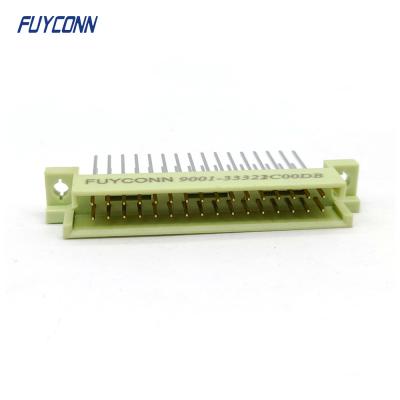 China 32 Pin Male DIN 41612 Euro Connector 2 Rows 2.54mm Pitch Straight PCB 13mm Terminals for sale