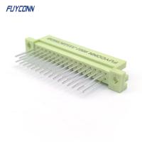 China 32 Pin Male DIN 41612 Euro Connector 2 Rows 2.54mm Pitch Straight PCB 13mm Terminals for sale