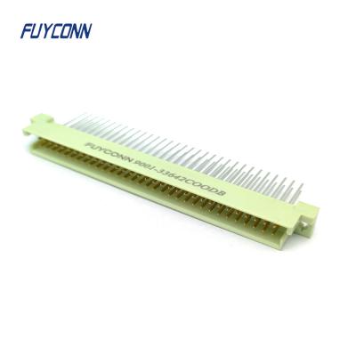 China Male DIN41612 Connector 64 Pin 2 Rows Straight PCB 15mm Terminal Eurocard for sale