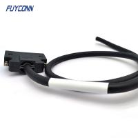 China 50-Pin SCSI Cable Assembly with DM50 Male Connector, 22 Wires, 1.27mm Pitch for High-Speed Data Transfer for sale