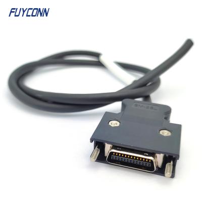 China 26-Position SCSI Cable Assembly with DM26 Male Connector, 1.27mm Pitch, 8-Wire Configuration for High-Speed Data Transfer for sale