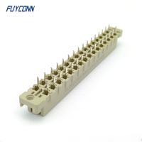 China DIN41612 32 Pin Power Connector Female Straight 5.08mm Pitch 2 Row PCB for sale
