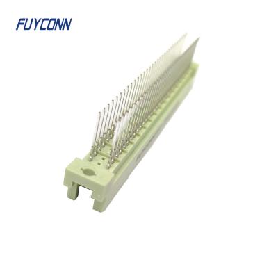 China Male Solderless DIN 41612 Connector 2x32P 64pin 13mm 2.54mm Pitch for sale