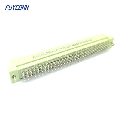 China DIN41612 Male Connector 96 Pin 3 Row Press Fit Solderless 2.54mm Pitch with Harpoon for sale