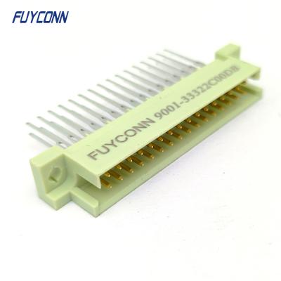 China DIN41612 32 Pin Male Connector 2x16P Press Pin 15mm Terminals PCB Straight 2.54mm Pitch for sale