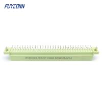 China DIN41612 Male Connector 64 Pin Straight PCB 2 Rows 2x32 Pin Eurocard Connector with Harpoon for sale