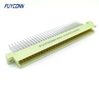 China DIN41612 64 Pin Male Press Pin Connector 2 Rows 2.54mm Pitch Eurocard for sale