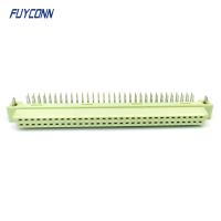 China Angled DIN 41612 Female Connector 2 Rows 64 Pin 2.54mm Pitch PCB Connector for sale