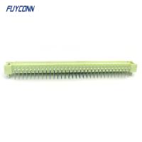 China Angled DIN 41612 Female Connector 2 Rows 64 Pin 2.54mm Pitch PCB Connector for sale