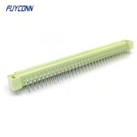 China Angled DIN 41612 Female Connector 2 Rows 64 Pin 2.54mm Pitch PCB Connector for sale